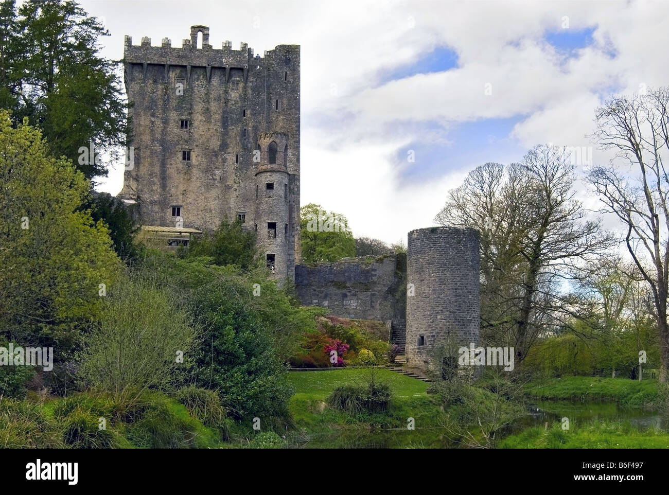 Blarney Castle, home of the legendary stone of Blarney, Ireland Stock ...