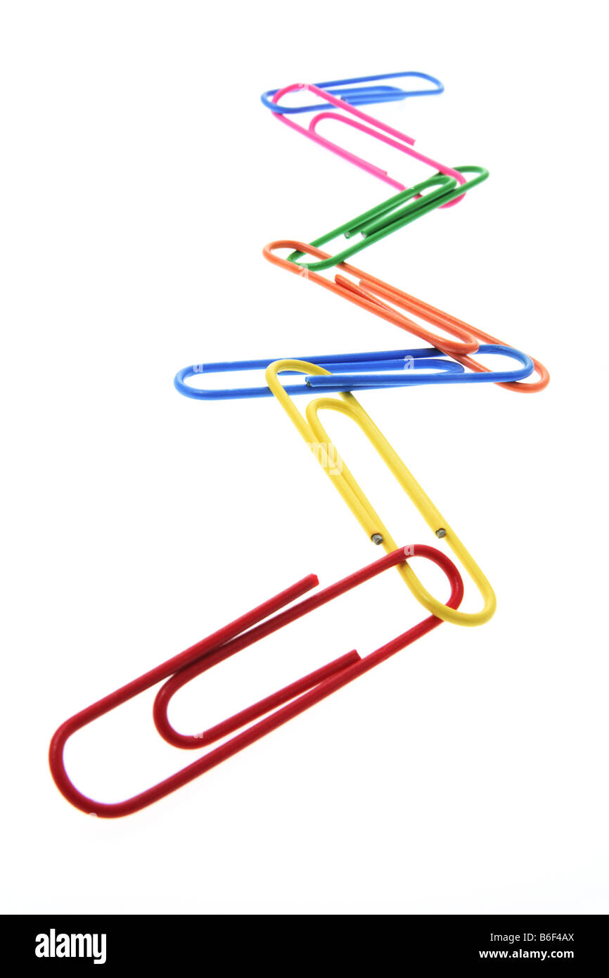 Connected paperclips hi-res stock photography and images - Alamy