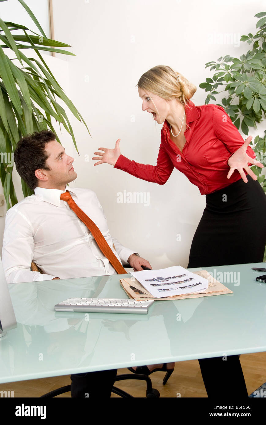 conflict in office Stock Photo - Alamy