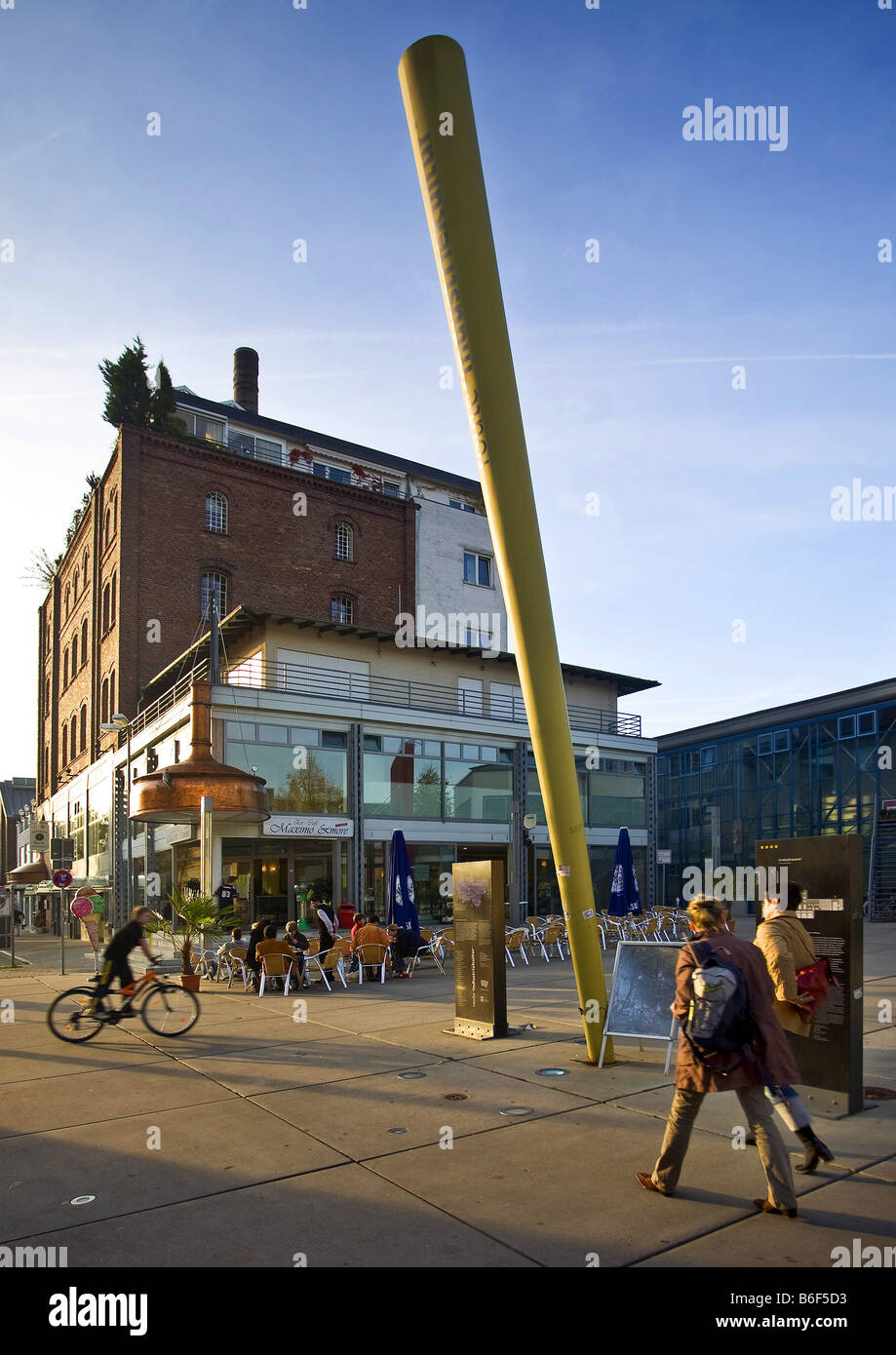 Square in front of Lindenbrauerei in Unna, Germany, North Rhine ...