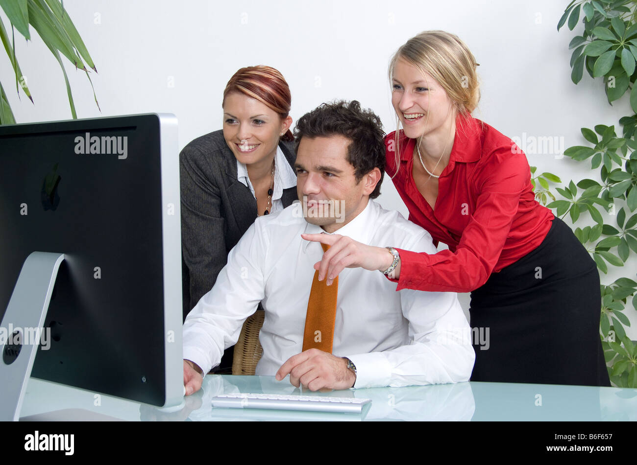 computer work in office Stock Photo - Alamy