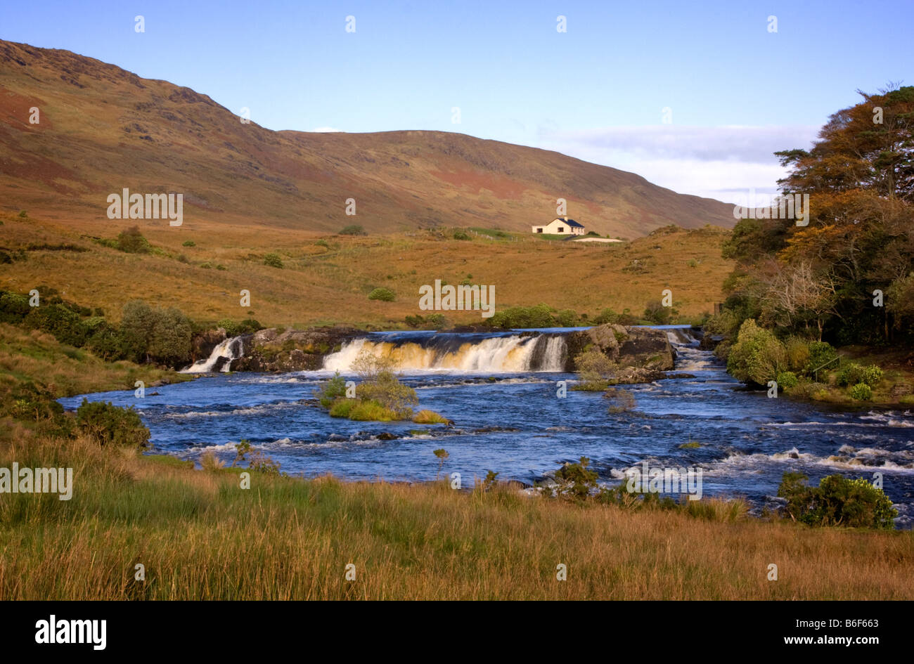 Aasleagh Falls on the Erriff River, County Mayo, Republic of Ireland ...