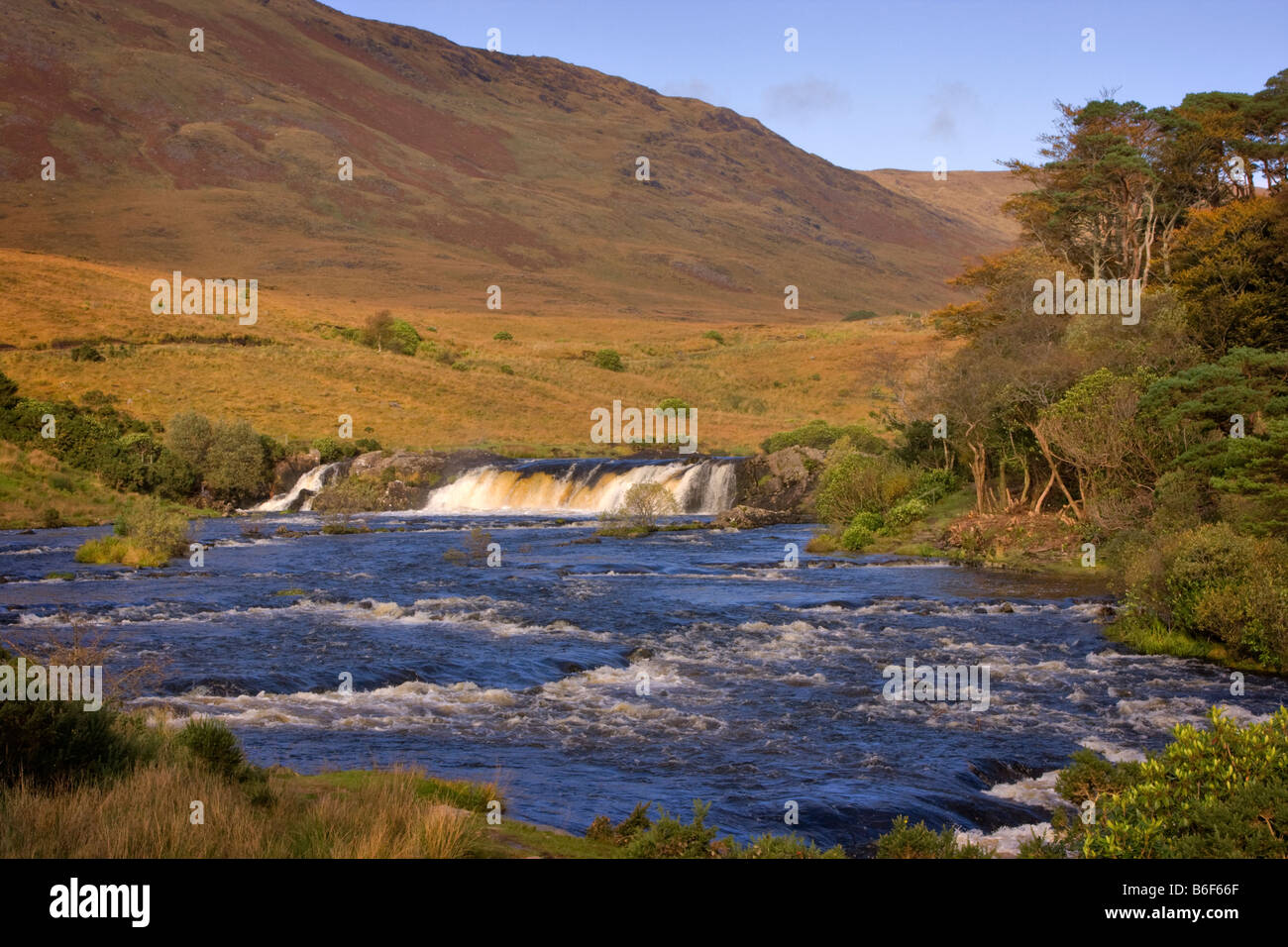 Aasleagh Falls on the Erriff River, County Mayo, Republic of Ireland ...