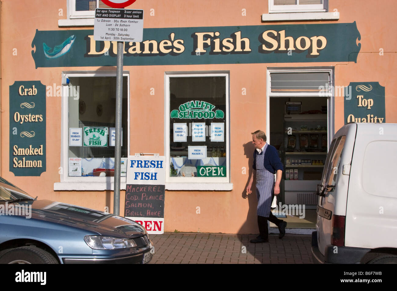 Duane's Fish Shop, Main Street, Clifden, Connemara, Republic of Ireland ...