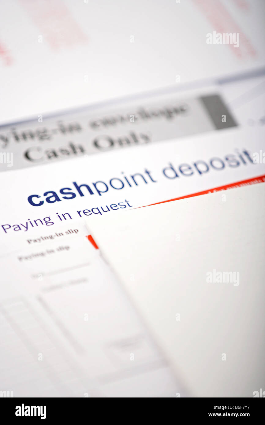 Bank deposit leaflet hi-res stock photography and images - Alamy