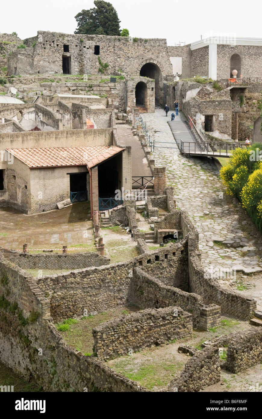 Ruins of the Roman city of Pompeii, Naples, Campania, Italy, Europe ...