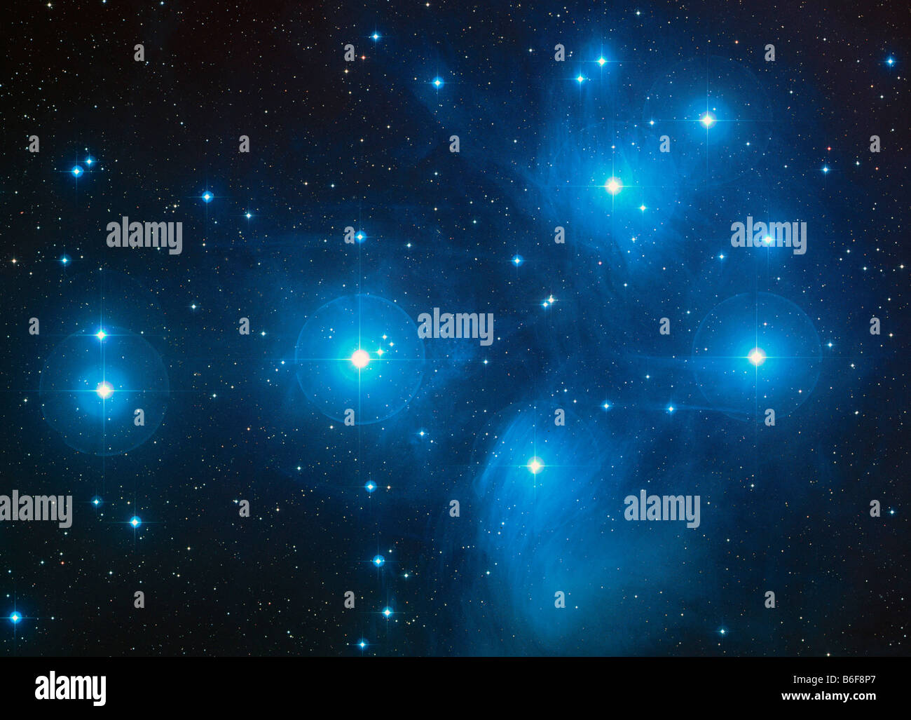 Pleiades Star Cluster Hd