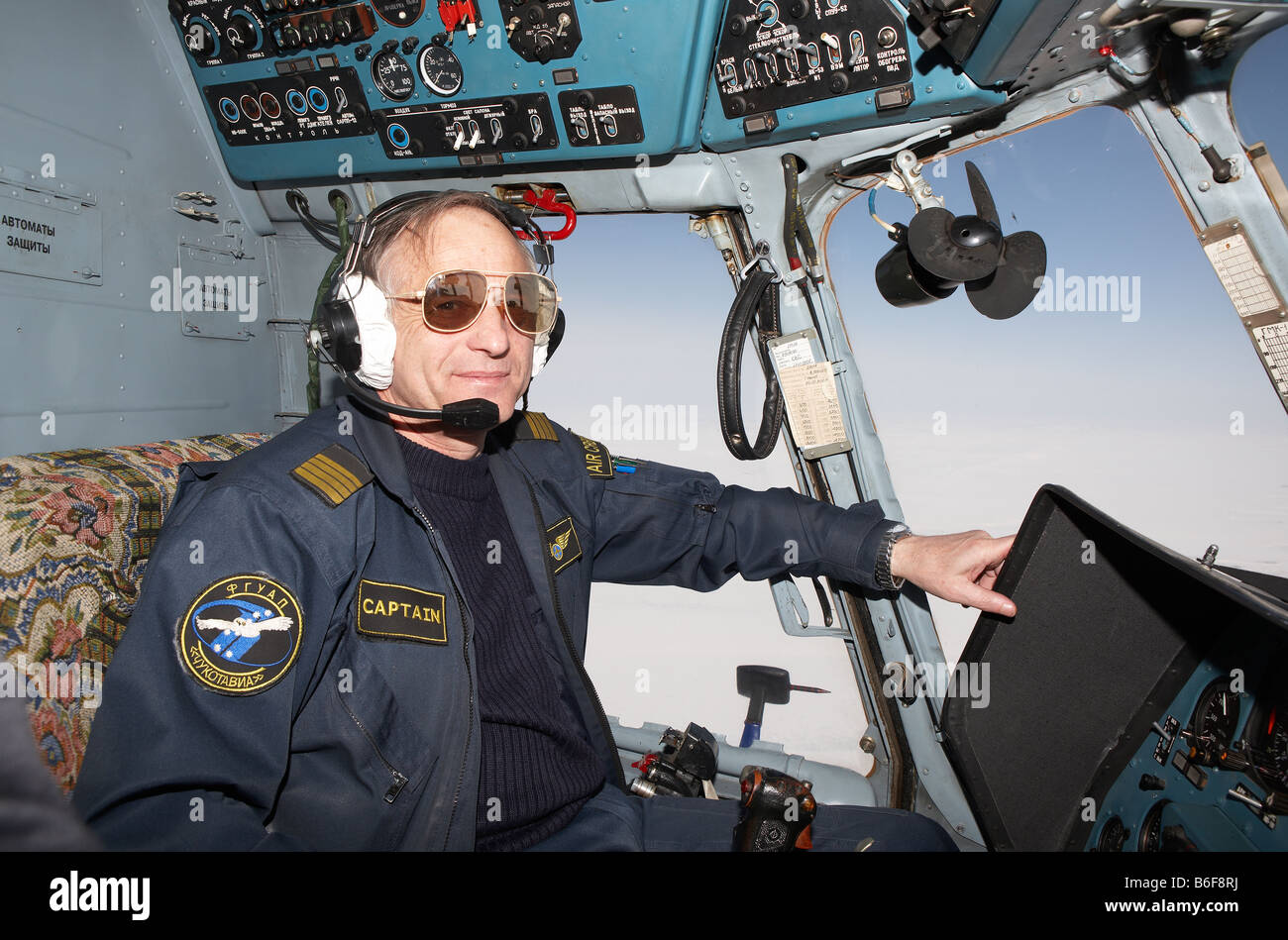 Pilot, MI-8 Helicopter, Anadyr Siberia Russia Stock Photo - Alamy