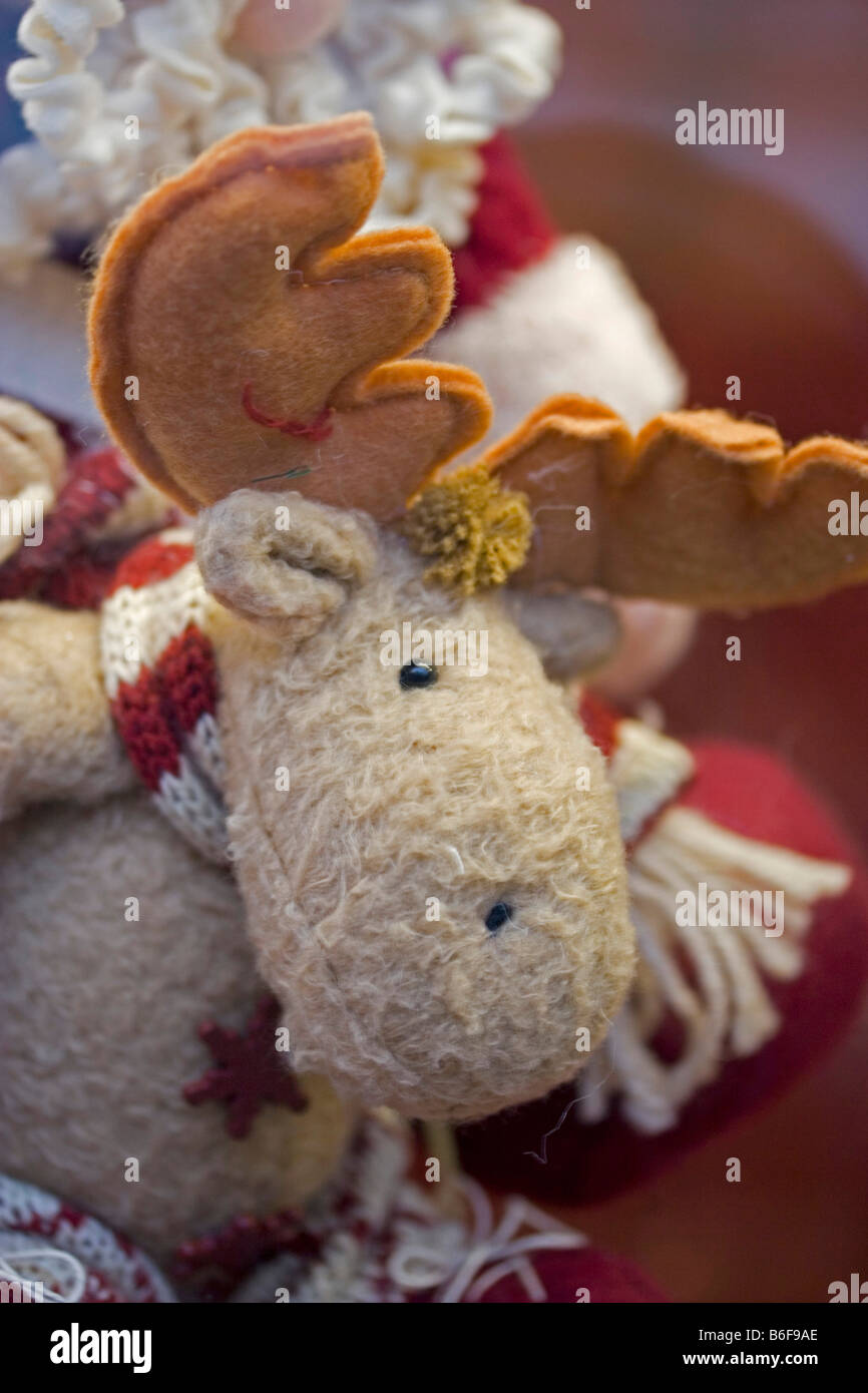 felt reindeer Christmas tree decoration Stock Photo - Alamy