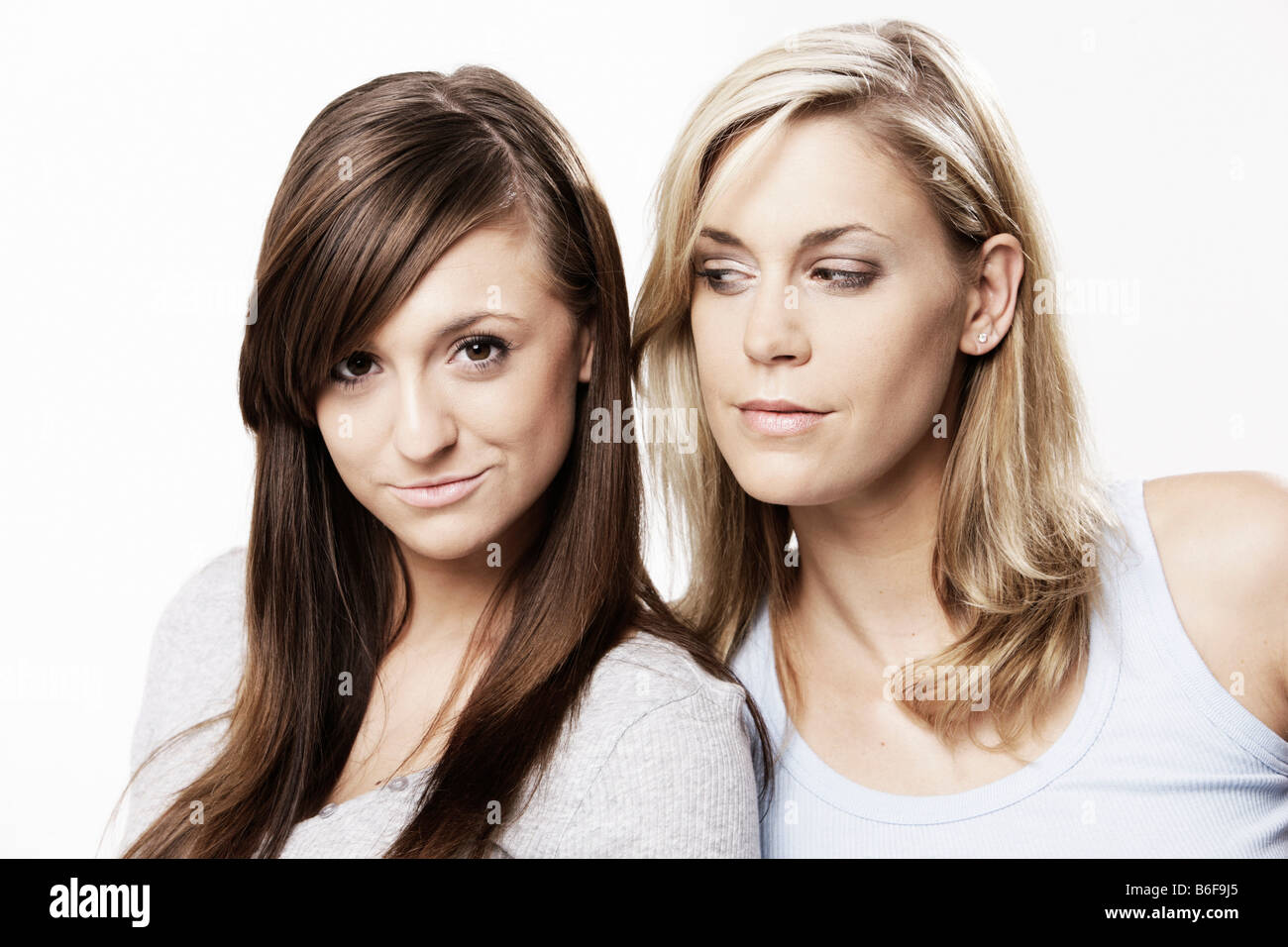 Two young women Stock Photo - Alamy