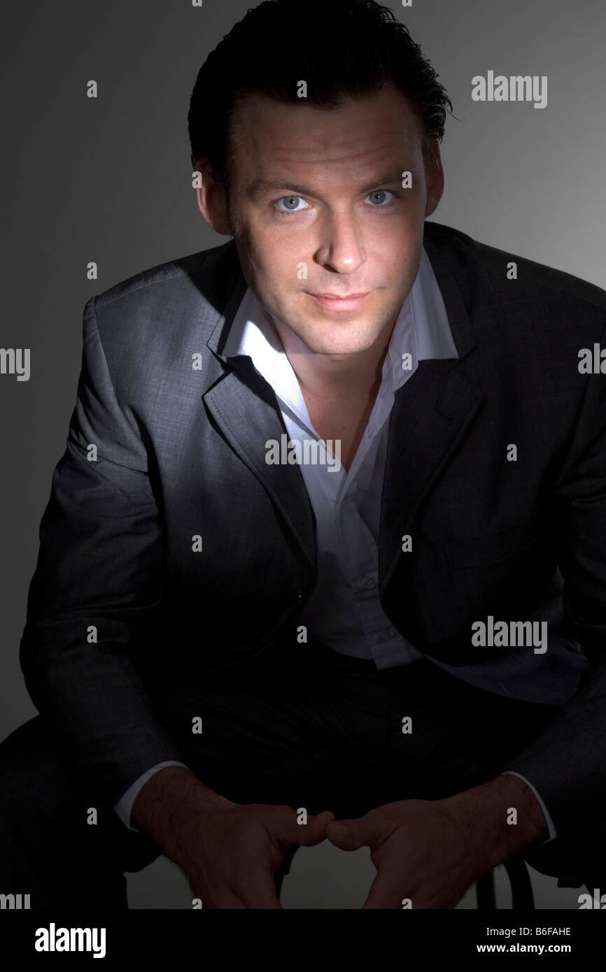 Man in suit, portrait Stock Photo - Alamy