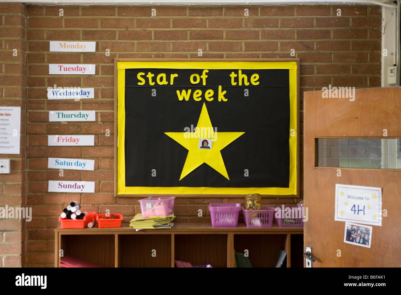 poster in school classroom Stock Photo - Alamy