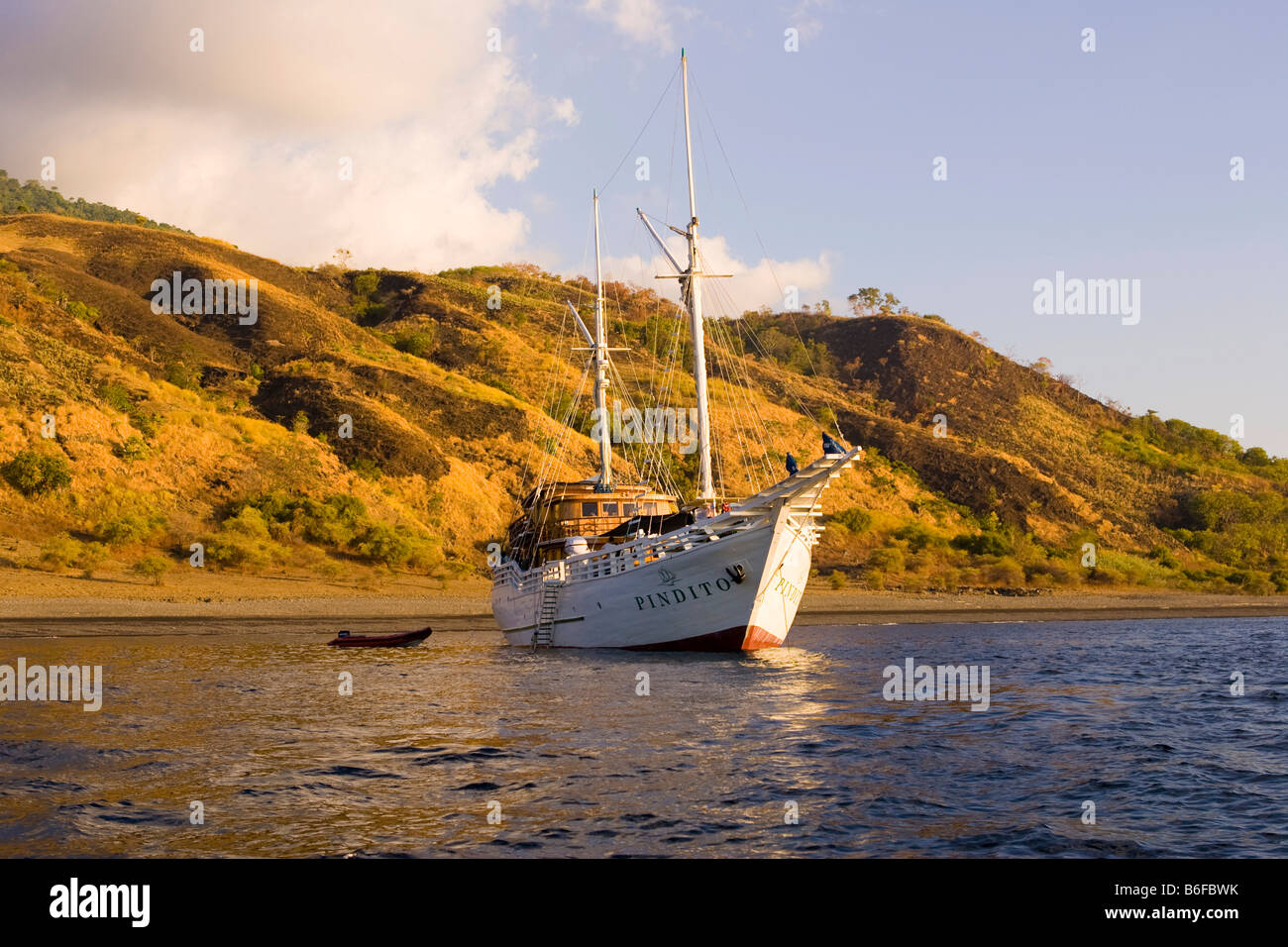 Dive ship for tourists, Pindito, Komodo, Lesser Sunda Islands ...