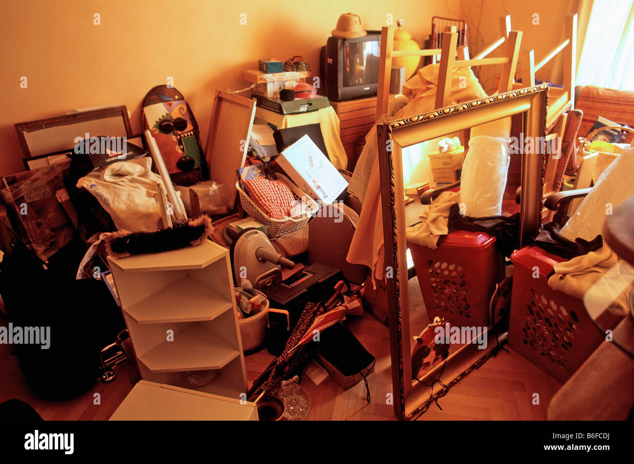 ROOM FULL OF JUNK Stock Photo - Alamy