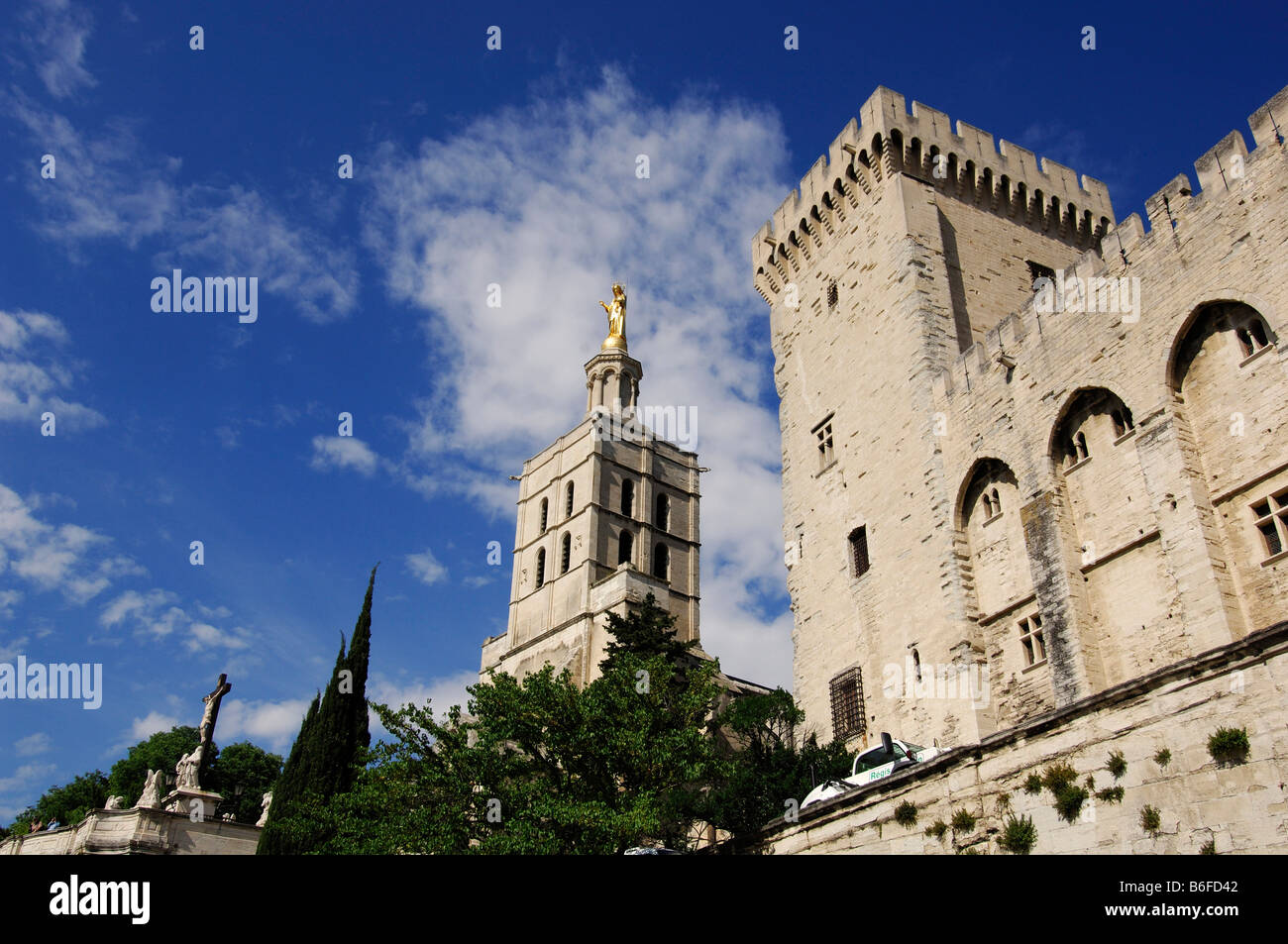 The Popes' Palace in Avignon, Provence, France, Europe Stock Photo - Alamy