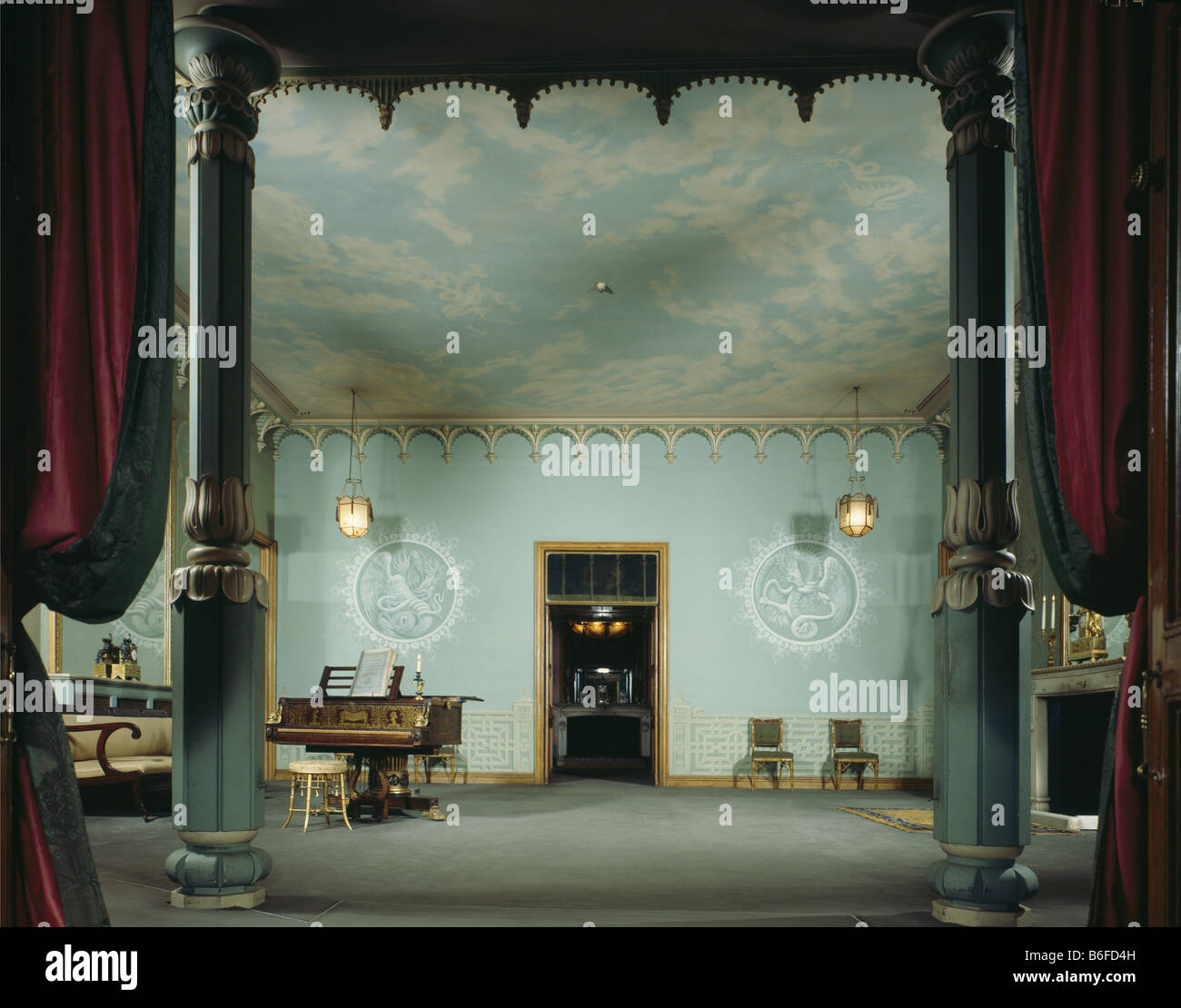 Entrance Hall Royal Pavilion Brighton Stock Photo - Alamy