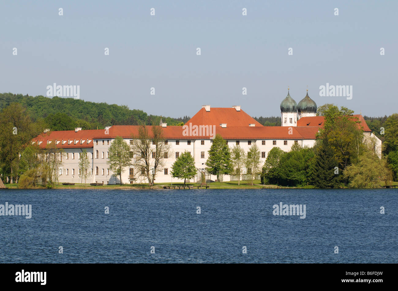 Seeon Convent, Seeon, Chiemgau, Bavaria, Germany, Europe Stock Photo ...