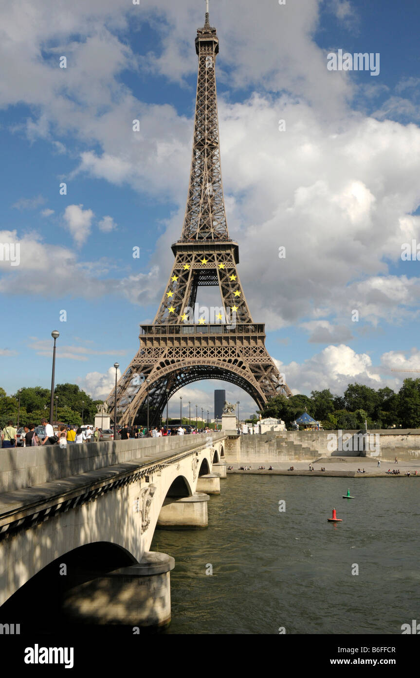 Eiffel Tower and the Seine River, Paris, France, Europe Stock Photo - Alamy