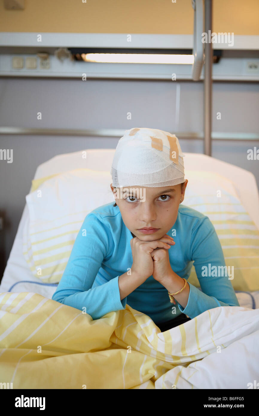 Treated child in a hospital Stock Photo - Alamy