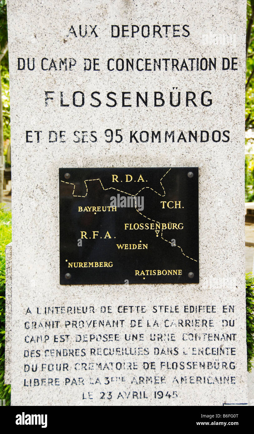 Commemorative plaque, Flossenburg concentration camp memorial ...