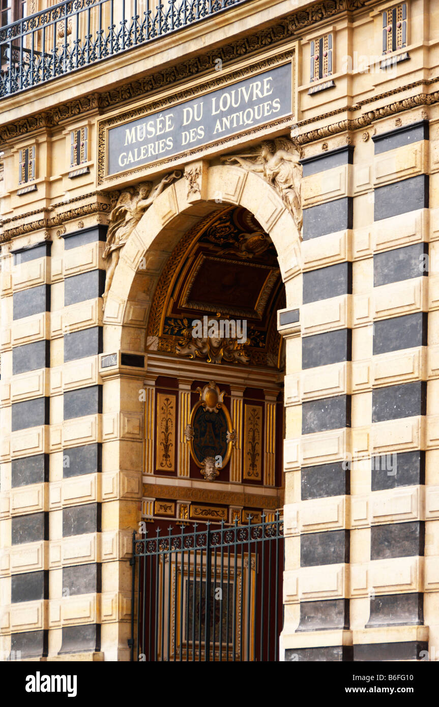 Gateway, Louvre Museum, Paris, France, Europe Stock Photo - Alamy