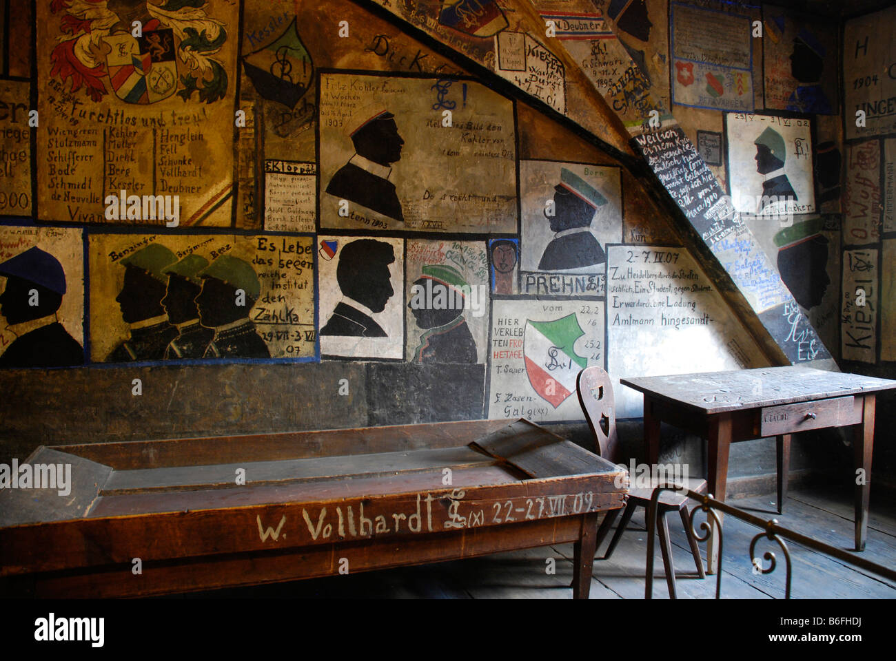 Graffiti, Historic Student Detention Centre or Studentenkarzer in ...