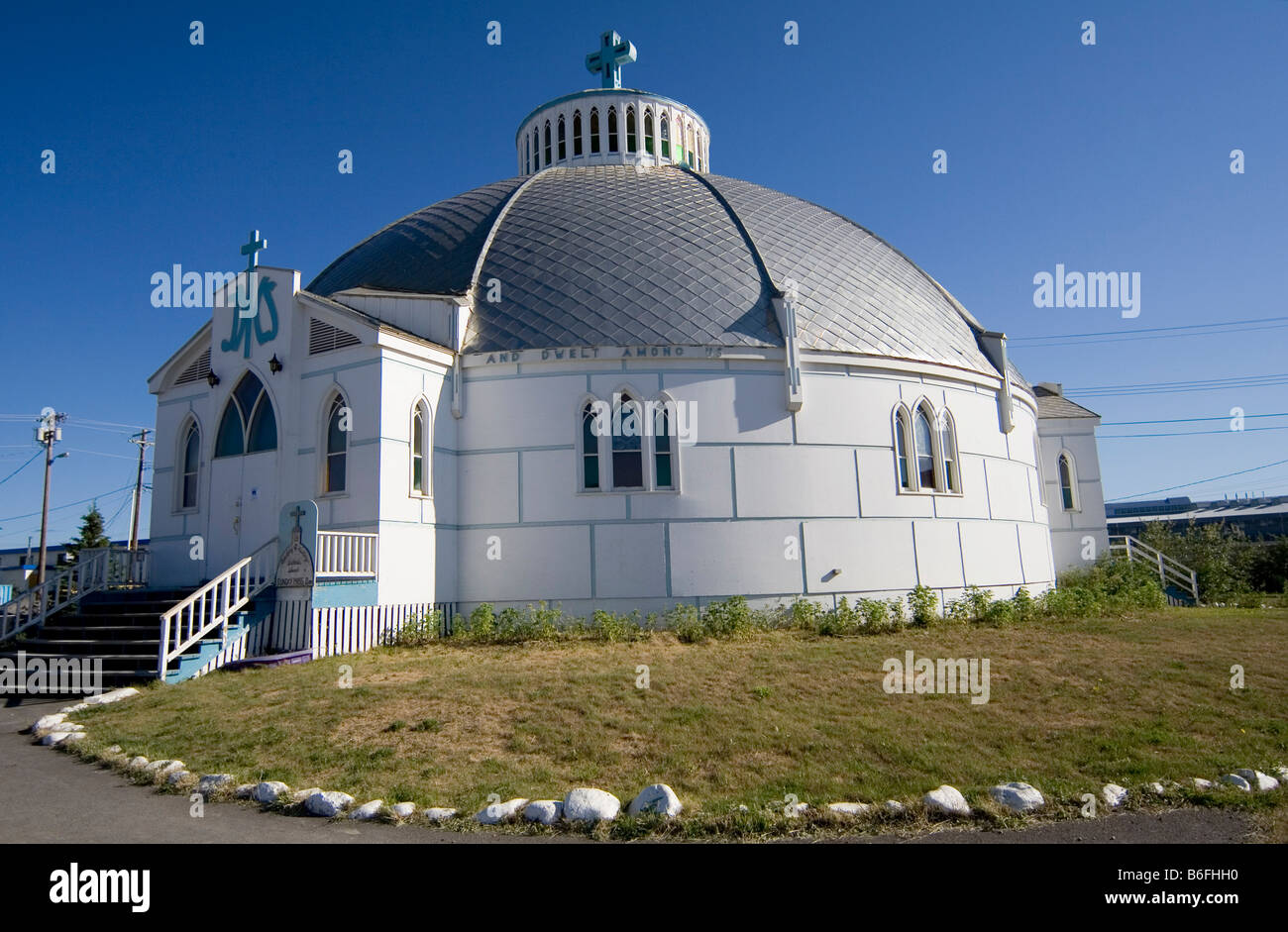 Igloo Church in Inuvik, Mackenzie River Delta, Northwest Territories ...