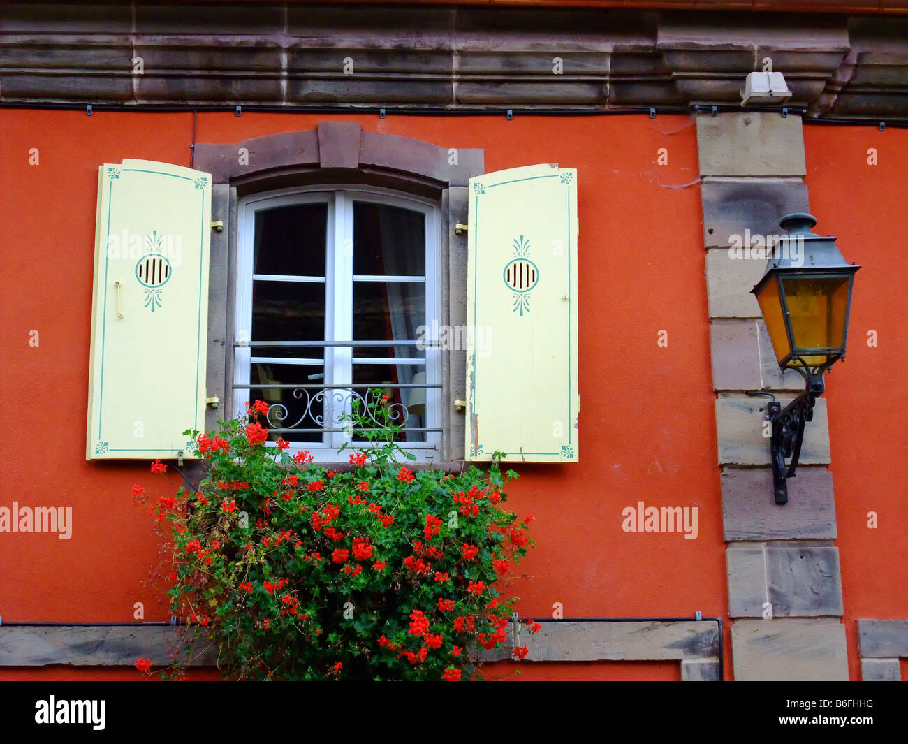Window of typical old french house in France Stock Photo - Alamy
