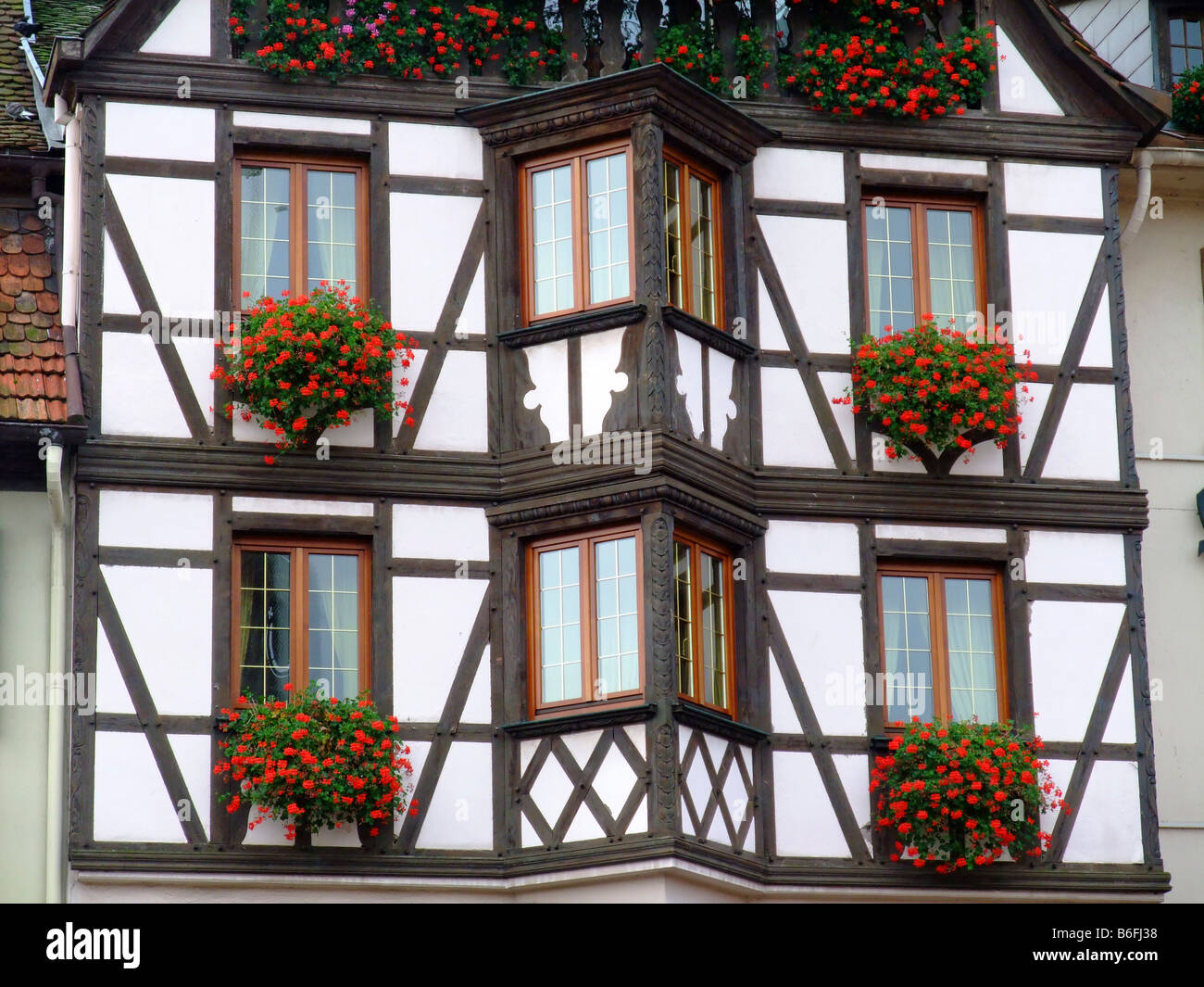 Typical Timbered Alsace Architecture High Resolution Stock Photography ...