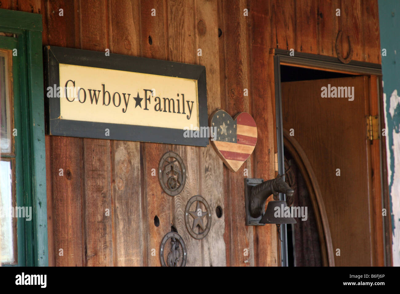 A western house front porch Stock Photo - Alamy