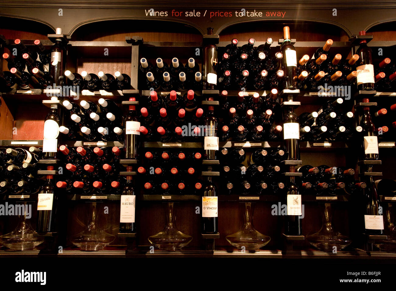 Wine shelf, La Bodeguilla, restaurant, Bodega, Palma de Mallorca ...