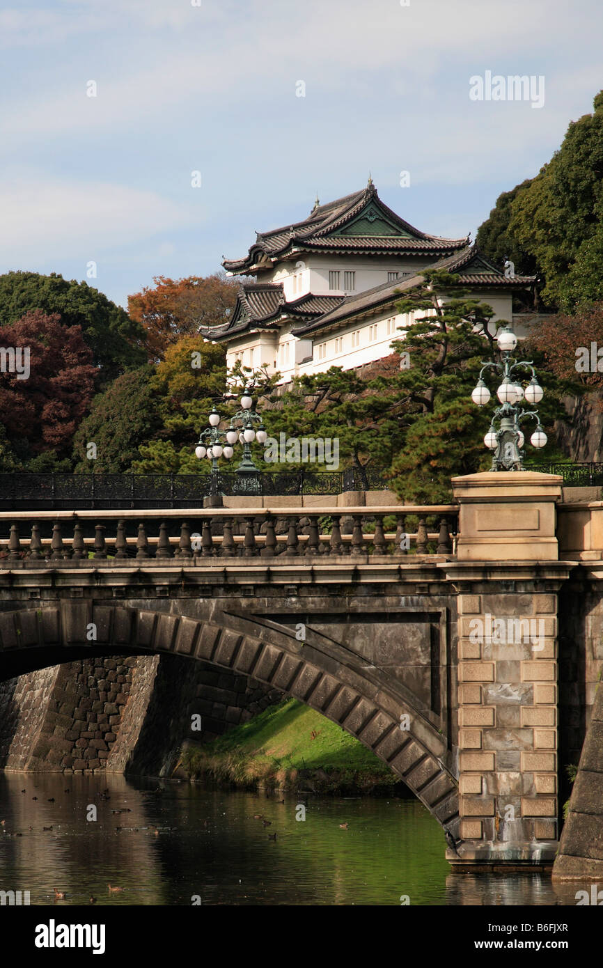 Japan Tokyo Imperial Palace Nijubashi Bridge Stock Photo - Alamy