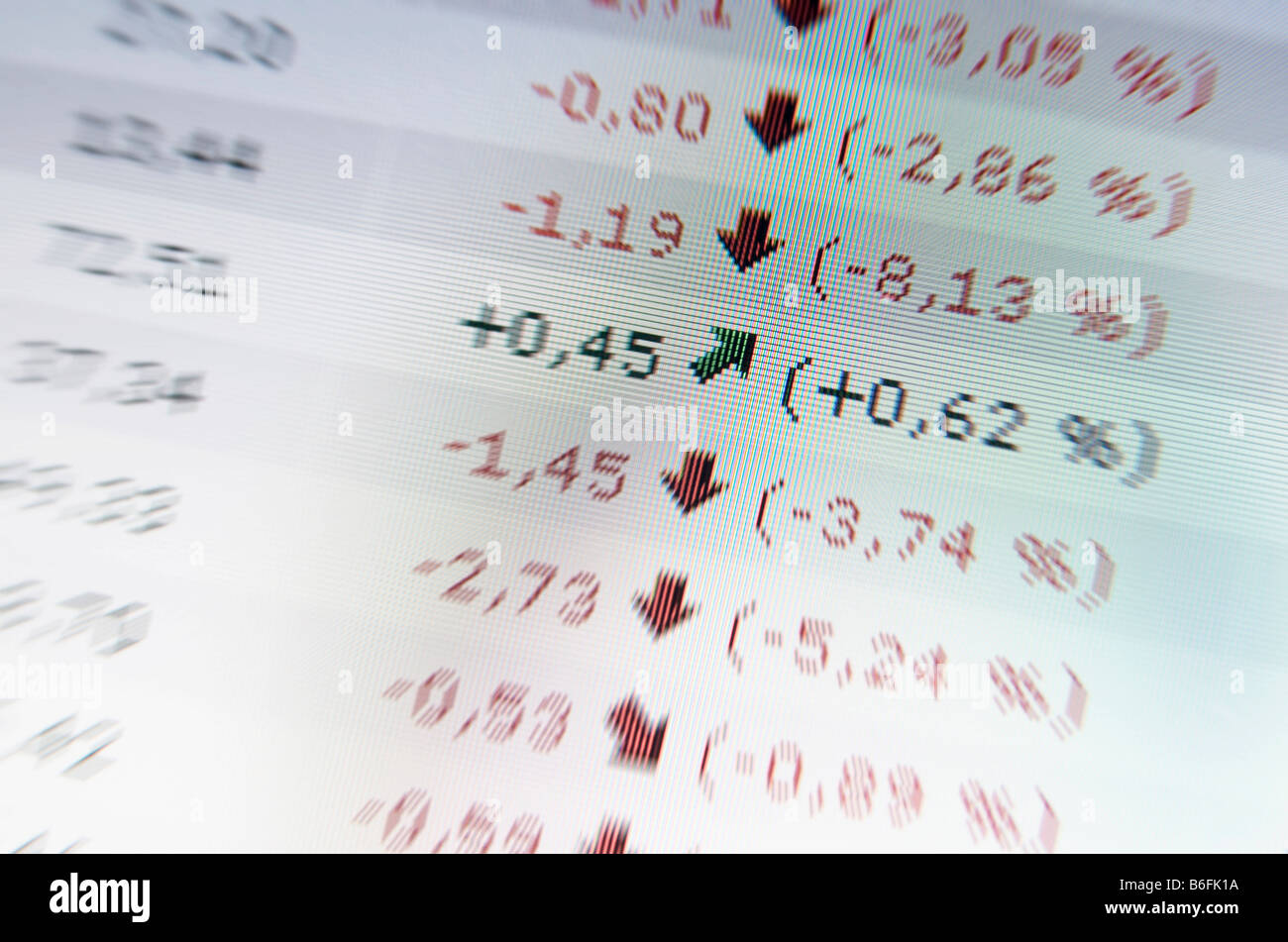 Hope, a rising share rate between falling rates Stock Photo - Alamy