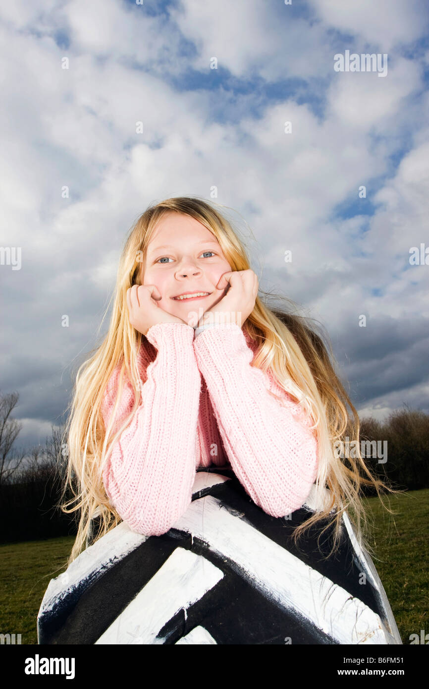 11 year old girl blonde hi-res stock photography and images - Alamy