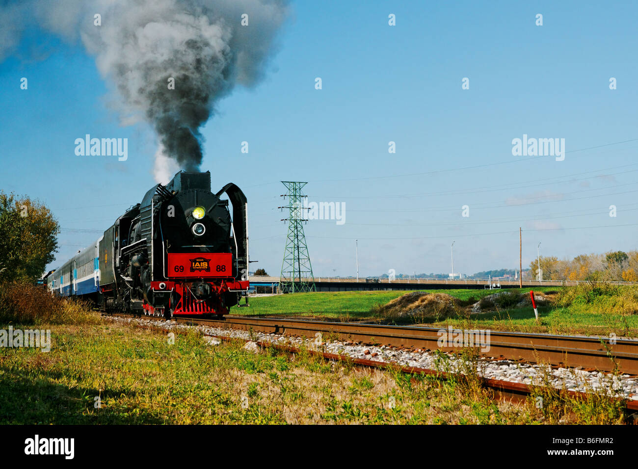 Chinese QJ Steam Locomotive Stock Photo - Alamy