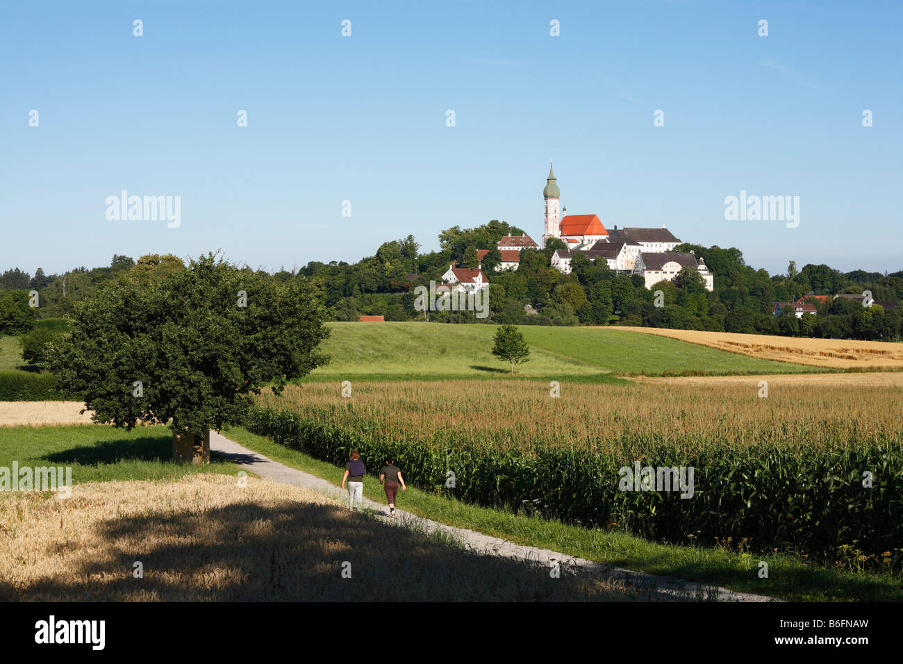 Andechs Abbey, Fuenfseenland, Upper Bavaria, Germany, Europe Stock ...