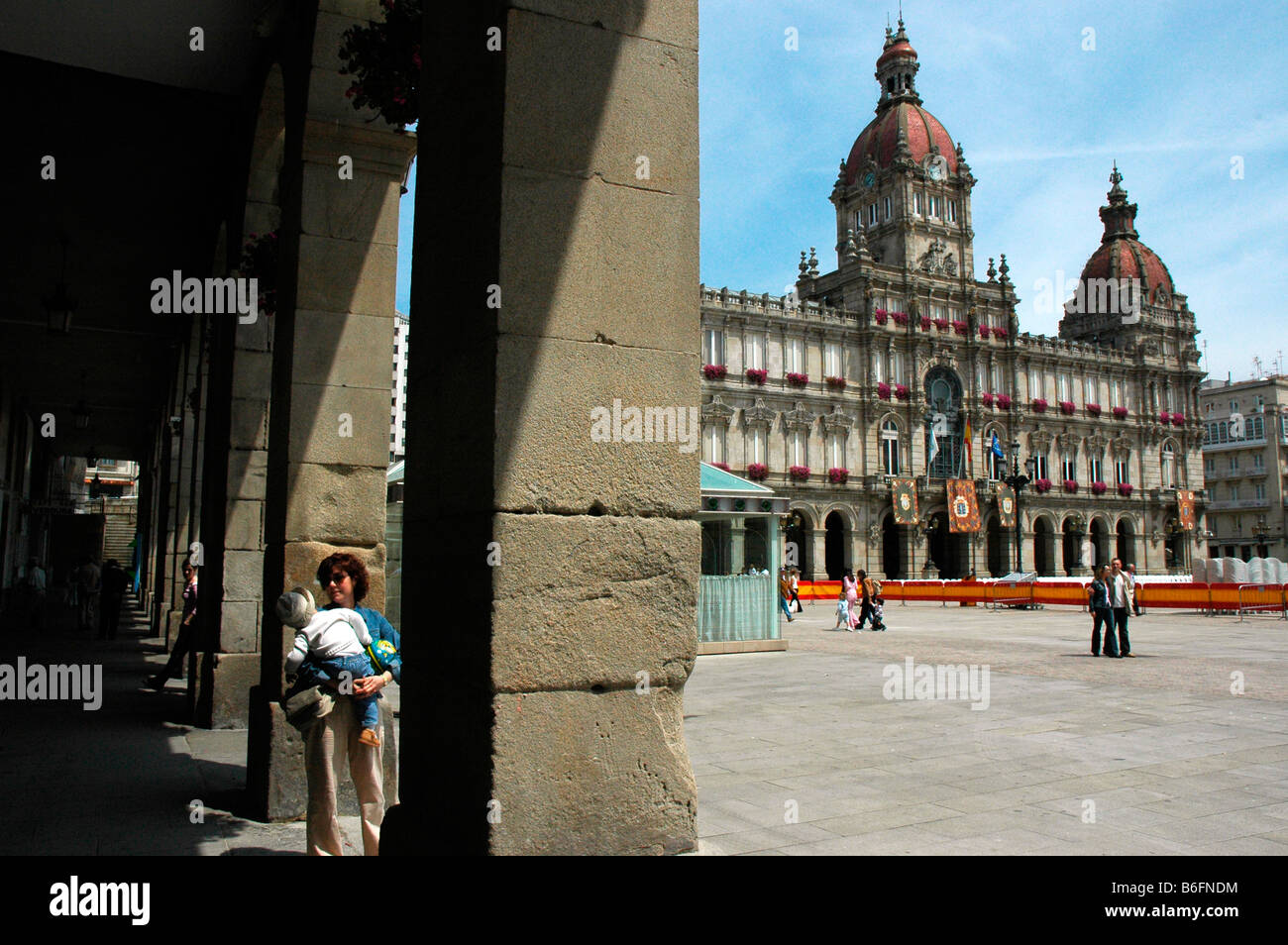 City hall in maria pita square hi-res stock photography and images - Alamy