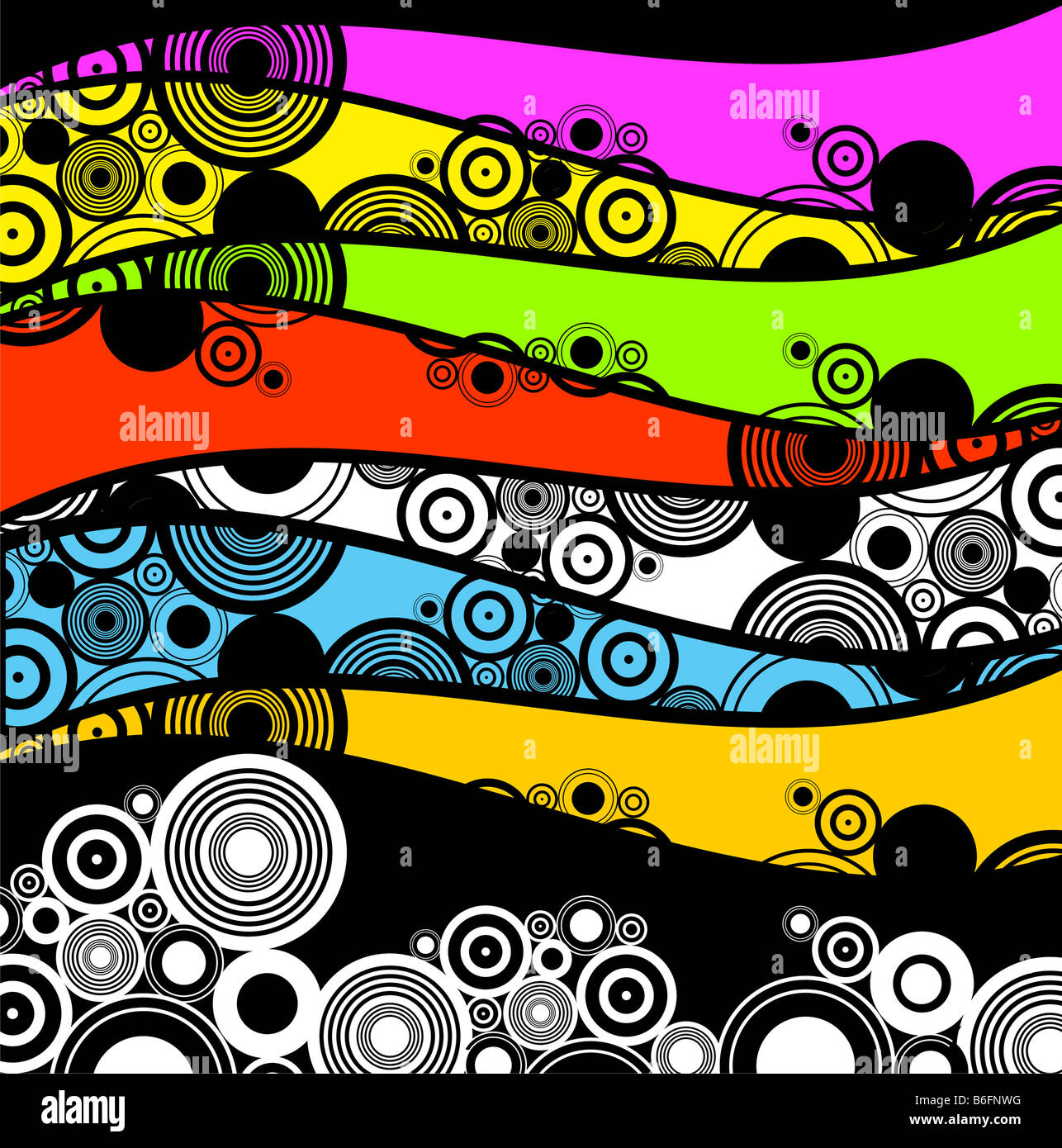 Retro circles hi-res stock photography and images - Alamy