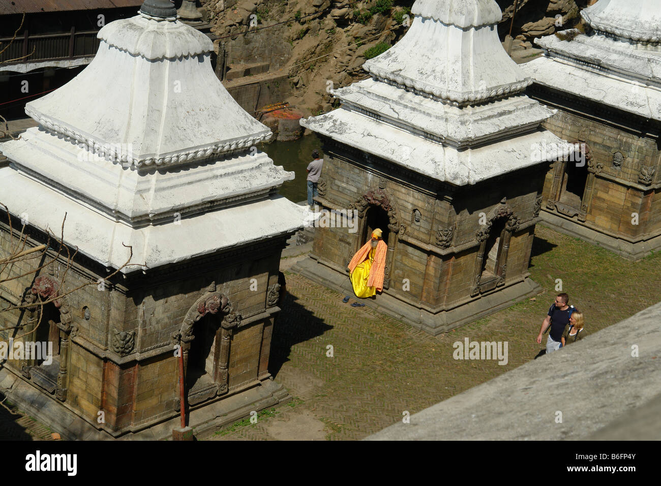 Pashupatinath Temple, Kathmandu, Nepal, with a Sadhu, Hindu Holy Man ...