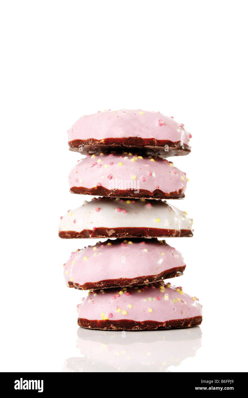 Stacked gingerbread biscuits Stock Photo - Alamy