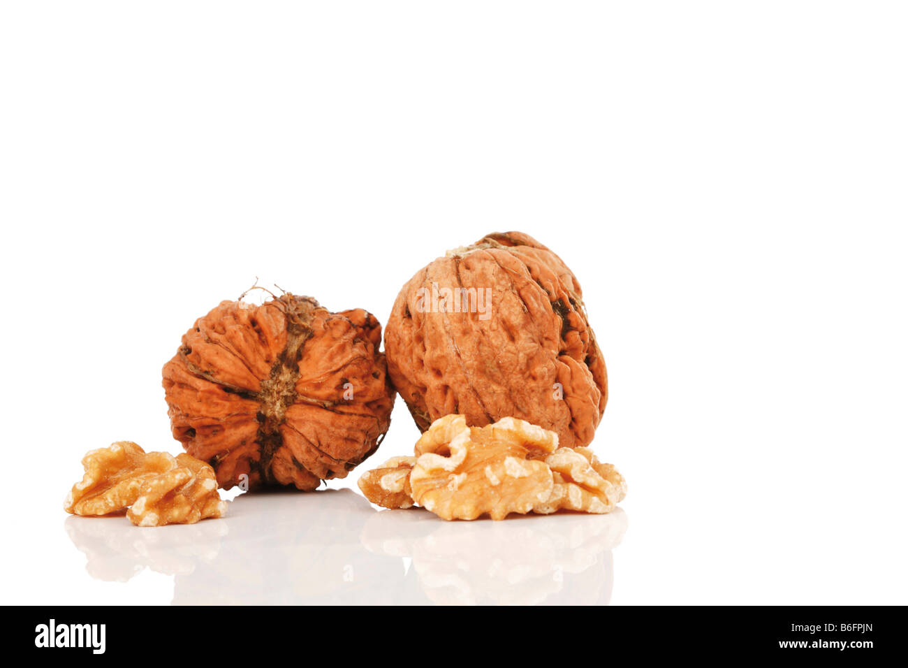 Persian Walnuts (Juglans regia) with walnut cores Stock Photo - Alamy
