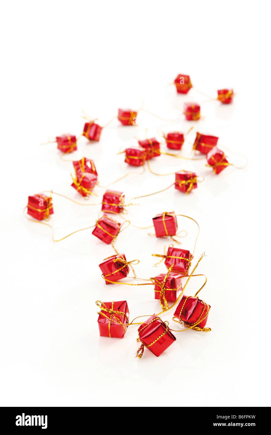 Small wrapped gifts Stock Photo - Alamy