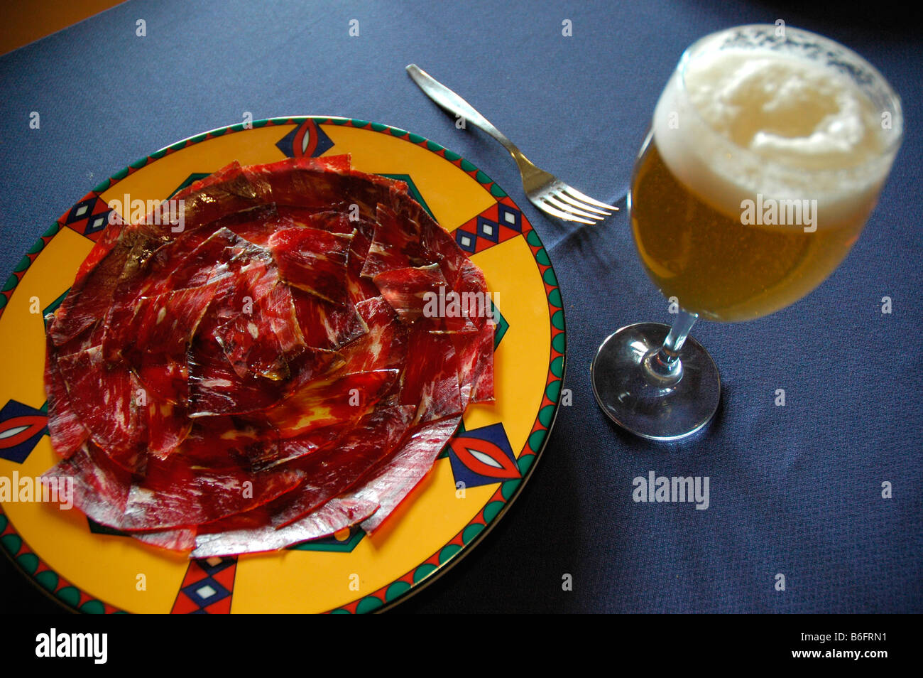 Pork cecina in Taberna La Piconera LEON Castile and Leon Spain Stock ...