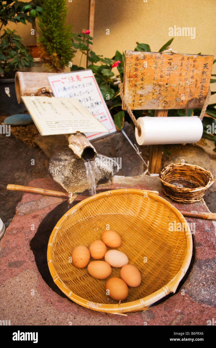 Eggs for sale boiled by the hot water of the natural hot springs at ...