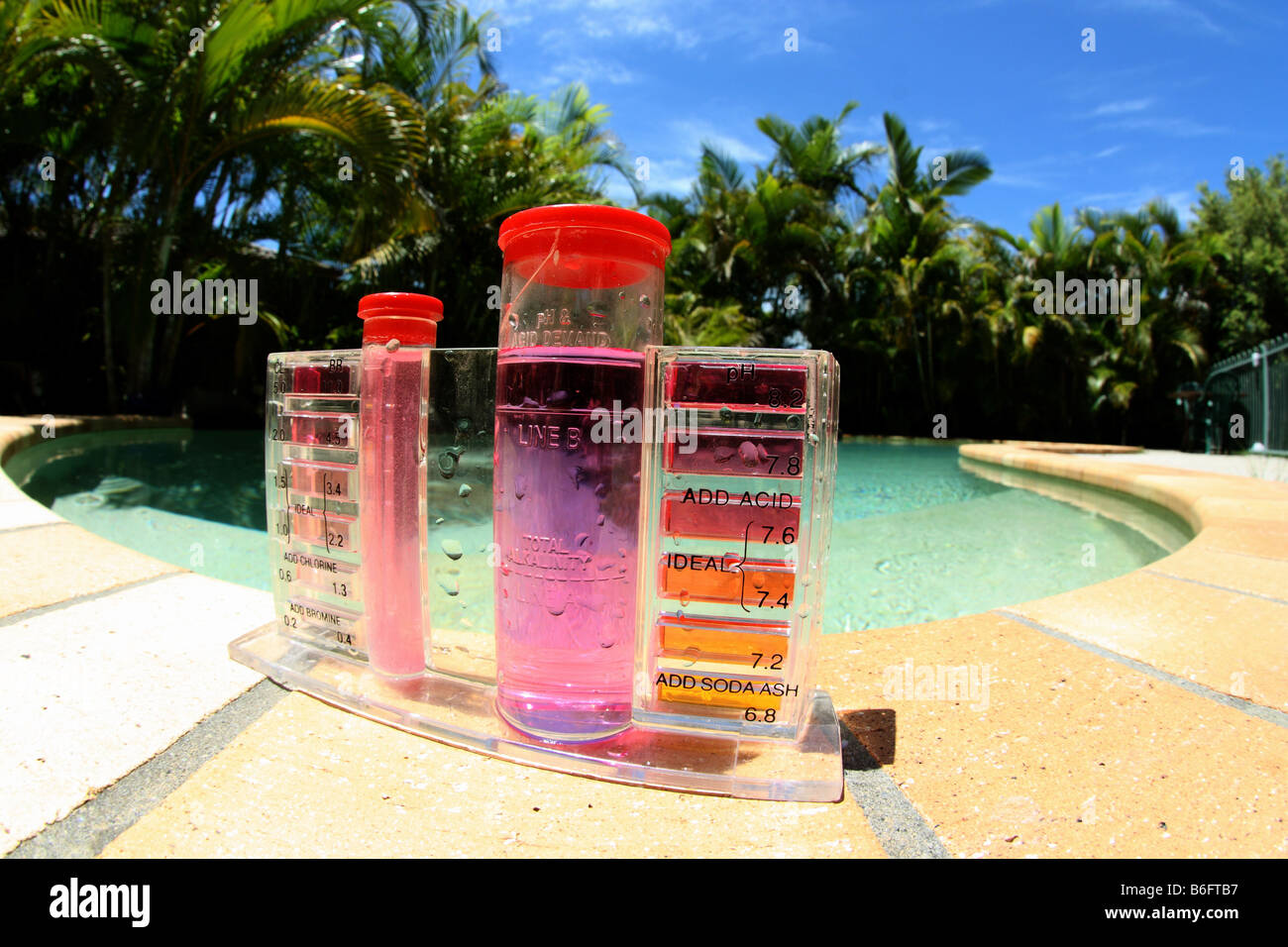 Testing ph swimming pool hi-res stock photography and images - Alamy