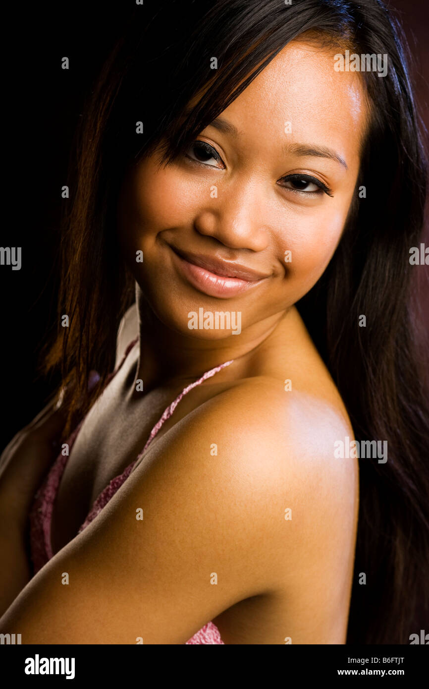 Female Asian contemporary dancer in studio Stock Photo - Alamy
