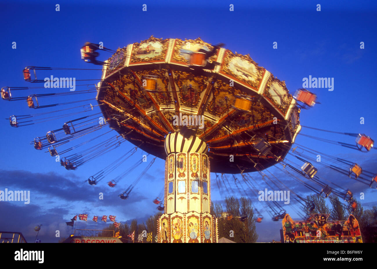 Fun fair in South London Stock Photo - Alamy