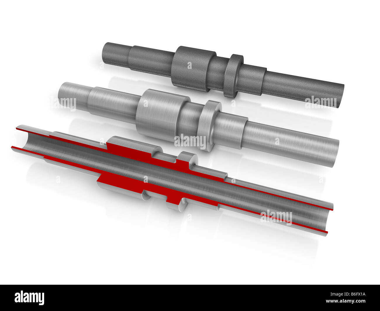 driveshaft on white background Stock Photo - Alamy