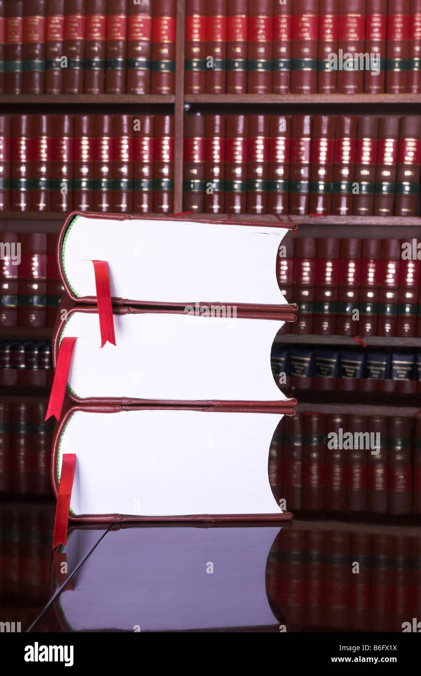 Legal books on table South African Law Reports Stock Photo - Alamy
