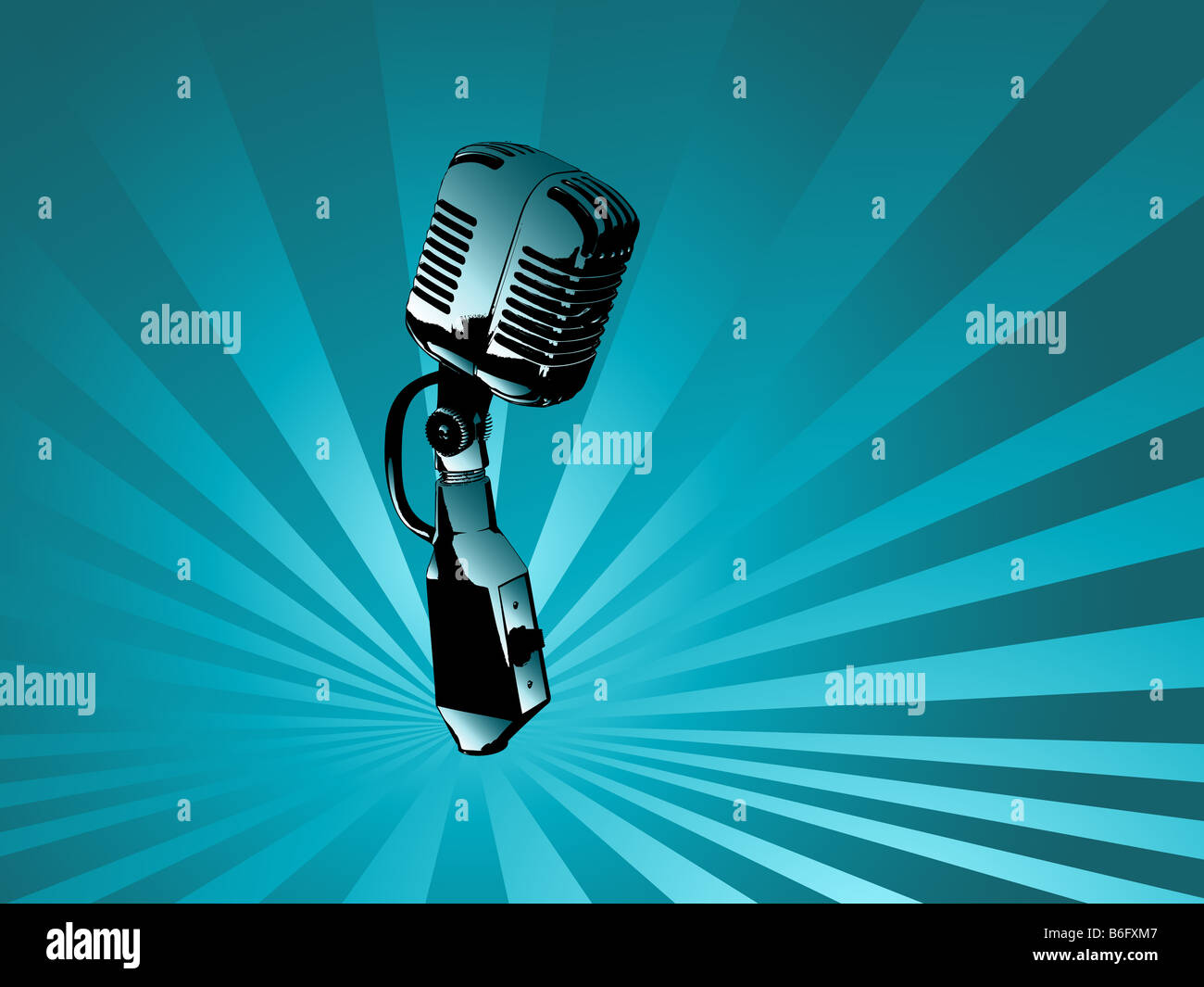 retro microphone background Stock Photo - Alamy